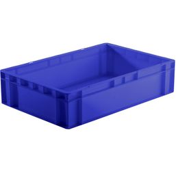 Euro-Format-Stapelbehälter, Wände und Boden geschlossen, LxBxH 600 x 400 x 145 mm, blau, VE 5 Stk kaiserkraft