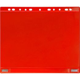 Tarifold Magnetische Sichttasche mit Abheftrand, magnetisch, DIN A4, VE 5 Stk, rot