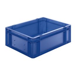 Euro-Format-Stapelbehälter, Wände und Boden geschlossen, LxBxH 400 x 300 x 145 mm, blau, VE 5 Stk kaiserkraft