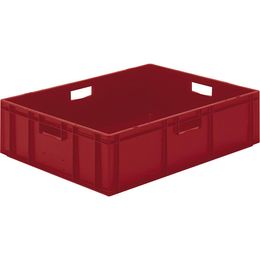 Euro-Format-Stapelbehälter, Wände und Boden geschlossen, LxBxH 800 x 600 x 210 mm, rot, VE 2 Stk kaiserkraft