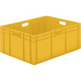 Euro-Format-Stapelbehälter, Wände und Boden geschlossen, LxBxH 800 x 600 x 320 mm, gelb, VE 2 Stk kaiserkraft