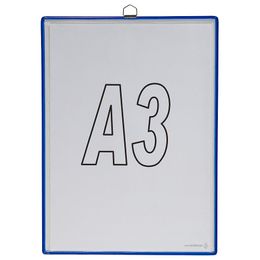 Tarifold H&auml;nge-Klarsichttasche, f&uuml;r Format DIN A3, blau, VE 10 Stk