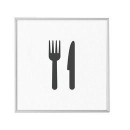 MADRID Silver Line™ Türschild, Piktogramm HxB 120 x 120 mm, Restaurant kaiserkraft