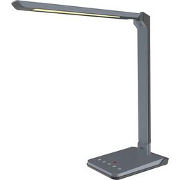 Hansa LED-Tischleuchte Lumina, dimmbar, grau, 550 lm