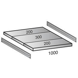 Fachboden für CLEANA-Steckregal, Bodenbreite 1000 mm, Tiefe 700 mm kaiserkraft