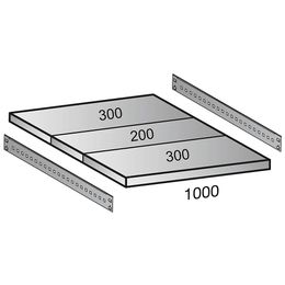 Fachboden für CLEANA-Steckregal, Bodenbreite 1000 mm, Tiefe 800 mm kaiserkraft