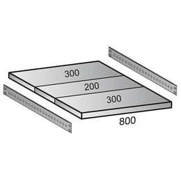 Fachboden für CLEANA-Steckregal, Bodenbreite 800 mm, Tiefe 800 mm kaiserkraft