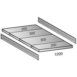 Fachboden für CLEANA-Steckregal, Bodenbreite 1200 mm, Tiefe 1000 mm kaiserkraft