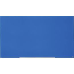 NOBO Glas-Whiteboard WIDESCREEN, rahmenlos, 85'' - BxH 1883 x 1059 mm, blau