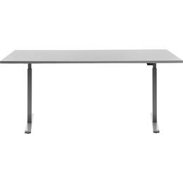 Topstar Schreibtisch, elektrisch höhenverstellbar, gerade, BxT 1800 x 800 mm, lichtgrau/grau