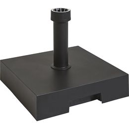 Schirmständer mit Rolle, HxBxT 100 x 400 x 400 mm, für Stock-Ø 21 - 54 mm, schwarz kaiserkraft