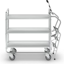 HelgeNyberg Leiterwagen SERIE 100, 3 Etagen, LxBxH 1270 x 460 x 1120 mm