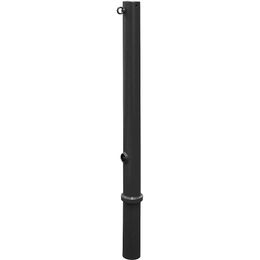 Schake Absperrpfosten, &Oslash; 76 mm, Eisenglimmer, herausnehmbar, mit 1 &Ouml;se