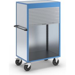 eurokraft pro Schrankwagen, Rollladen aus Aluminium, ohne Etagenb&ouml;den