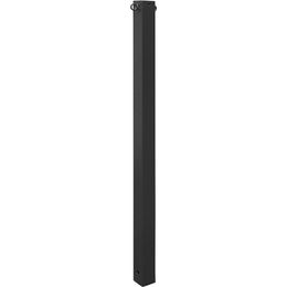 Schake Absperrpfosten, 70 x 70 mm, Eisenglimmer, zum Einbetonieren, mit 2 &Ouml;sen