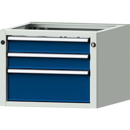 ANKE Unterbauschrank f&uuml;r elektrisch h&ouml;henverstellbare Arbeitstische LIFT, BxT 570 x 615 mm, H&ouml;he 420 mm, 3 Schubladen (90 / 180 mm hoch)