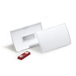 Durable CLICK FOLD Namensschild mit Magnethalter, VE 20 Stk, HxB 40 x 75 mm