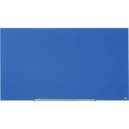 NOBO Glas-Whiteboard WIDESCREEN, rahmenlos, 57'' - BxH 1264 x 711 mm, blau