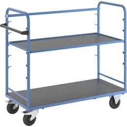 eurokraft pro Regalwagen, f&uuml;r 5 Etagenb&ouml;den, inkl. 1 Etagenboden