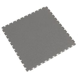 Coba PVC-Bodenfliesen Tough-Lock, mit strukturierter Oberfl&auml;che, VE 8 Stk, grau