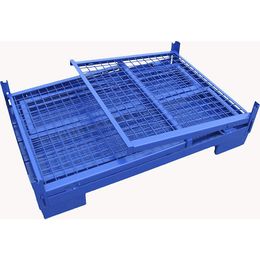 Heson Euro-Stapelbox, faltbar, LxB 1240 x 835 mm, Traglast 1000 kg, enzianblau