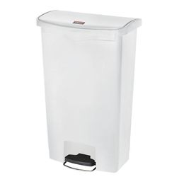 Rubbermaid Treteimer SLIM JIM®, aus Polyethylen, 68 l, weiß