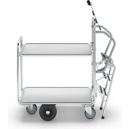 HelgeNyberg Leiterwagen SERIE 200, 2 Etagen, LxBxH 1130 x 520 x 1110 mm
