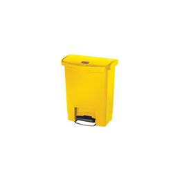 Rubbermaid Treteimer SLIM JIM®, aus Polyethylen, 30 l, gelb