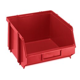 Sichtlagerkasten, selbsttragend, LxBxH 234 x 218 x 129 mm, VE 16 Stk, rot, VE 16 Stk kaiserkraft