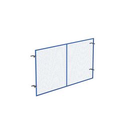 eurokraft pro Gitterrückwand, blau, Höhe 1500 mm, für Trägerlänge 2700 mm