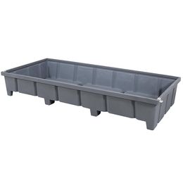 Regal-Bodenwanne, aus Polyethylen, Auffangvolumen 600 l, f&uuml;r Fachbreite 2700 mm kaiserkraft