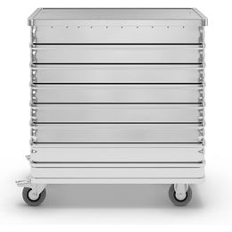 Gm&ouml;hling Gm&ouml;hling Alu-Kastenwagen, abklappbare Seitenwand, mit Deckel, abschlie&szlig;bar, Volumen 355 l