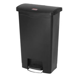 Rubbermaid Treteimer SLIM JIM®, aus Polyethylen, 50 l, schwarz