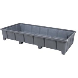 Regal-Bodenwanne, aus Polyethylen, Auffangvolumen 1000 l, f&uuml;r Fachbreite 2700 mm kaiserkraft