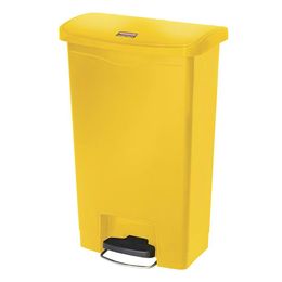 Rubbermaid Treteimer SLIM JIM®, aus Polyethylen, 50 l, gelb
