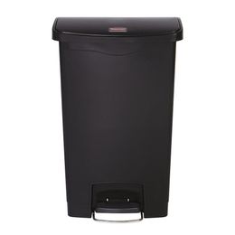 Rubbermaid Treteimer SLIM JIM , aus Polyethylen, 50 l, schwarz