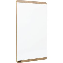 Whiteboard NATURAL, Rahmen in Holzoptik, Tafel weiß, BxH 750 x 1150 mm kaiserkraft