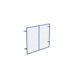 eurokraft pro Gitterrückwand, blau, Höhe 1500 mm, für Trägerlänge 1825 mm