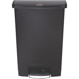 Rubbermaid Treteimer SLIM JIM , aus Polyethylen, 90 l, schwarz, fahrbar