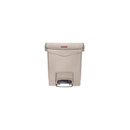 Rubbermaid Treteimer SLIM JIM®, aus Polyethylen, 15 l, beige