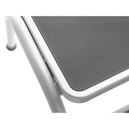 eurokraft basic Stahlrohr-Tritt, Tragf&auml;higkeit 150 kg, 1 Stufe