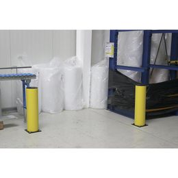 d-flexx Rammschutz Poller Bravo, aus flexiblem Kunststoff, Gesamth&ouml;he 750 mm
