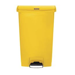 Rubbermaid Treteimer SLIM JIM , aus Polyethylen, 68 l, gelb
