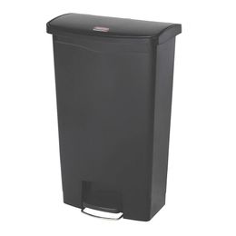 Rubbermaid Treteimer SLIM JIM®, aus Polyethylen, 68 l, schwarz