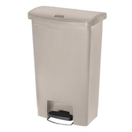 Rubbermaid Treteimer SLIM JIM®, aus Polyethylen, 50 l, beige