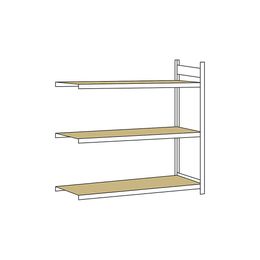 Schulte Weitspannregal, mit Spanplatte, Höhe 2000 mm, Spannweite 2000 mm, Anbauregal, Tiefe 800 mm
