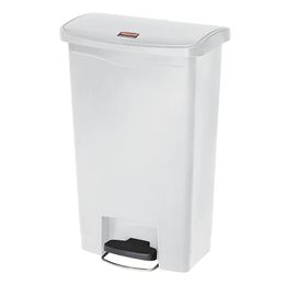 Rubbermaid Treteimer SLIM JIM®, aus Polyethylen, 50 l, weiß