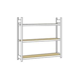 Schulte Weitspannregal, gesteckt, HxBxT 2000 x 2250 x 400 mm, Spanplatten, Grundregal