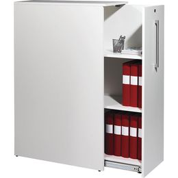 Hoch-Auszugschrank Seattle, HxBxT 1250 x 400 x 800 mm, links, lichtgrau kaiserkraft