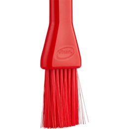 vikan Lebensmittelpinsel, weich, Pinselbreite 30 mm, VE 10 Stk, rot